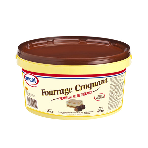 Fourrage croquant caramel sel guer. 3kg - DBP (Distribution Boulangerie ...